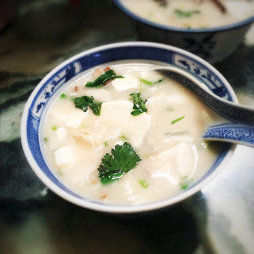 What is milky white fish soup?