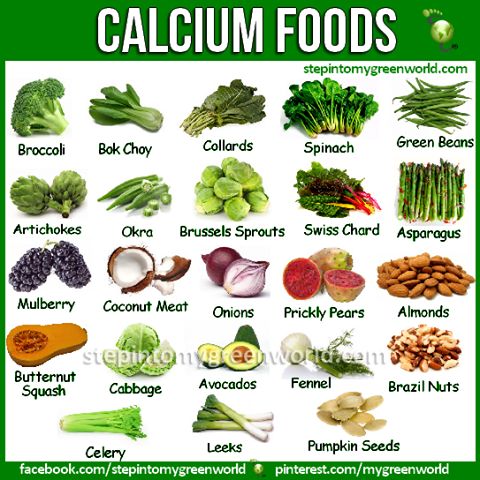 What is naturally high in calcium?
