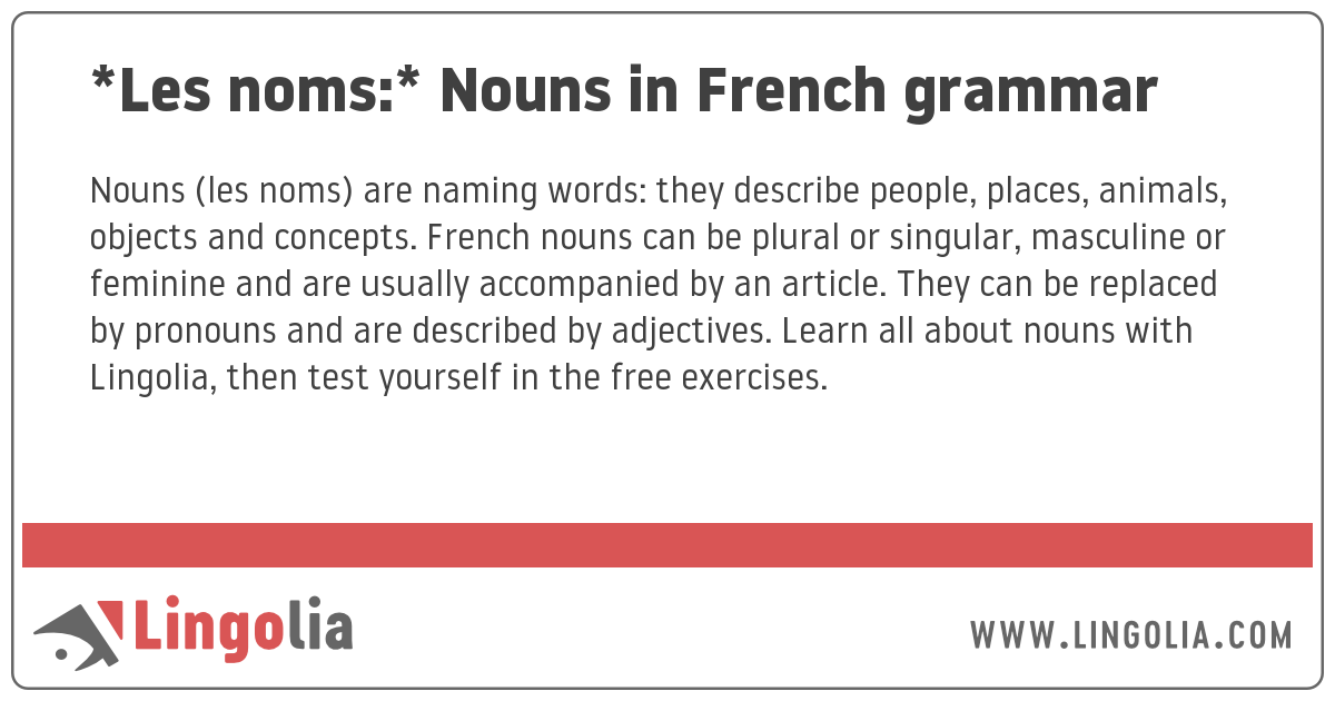 What is noun of French?
