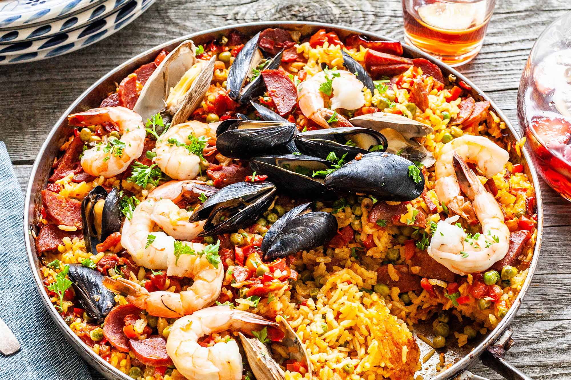 What is paella made of?