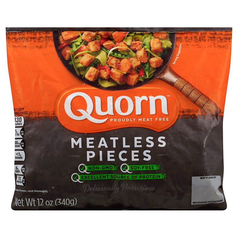 What is Quorn meatless pieces made of?