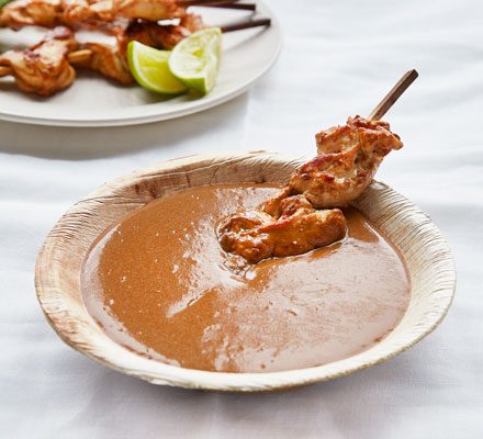 What is satay sauce made of?