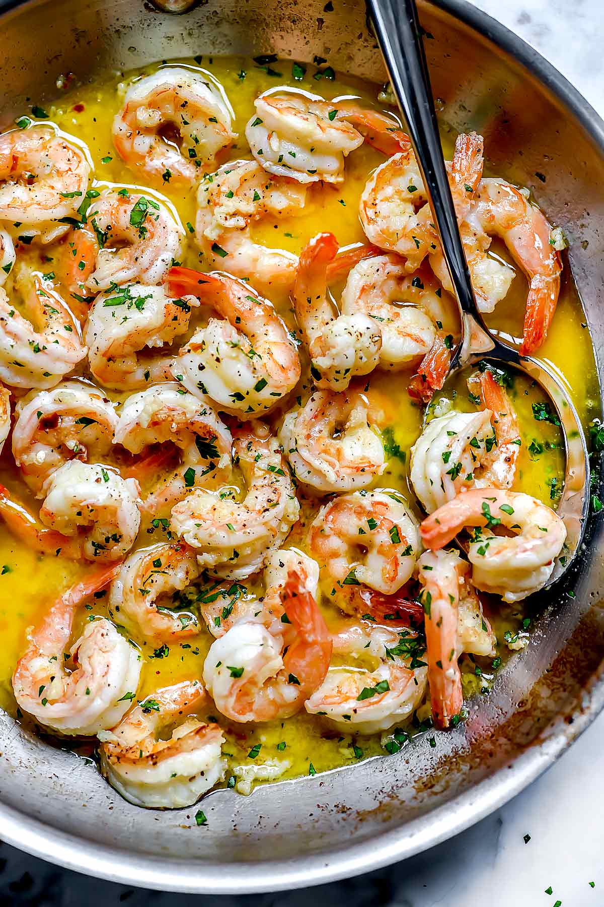 What is shrimp scampi sauce made of?