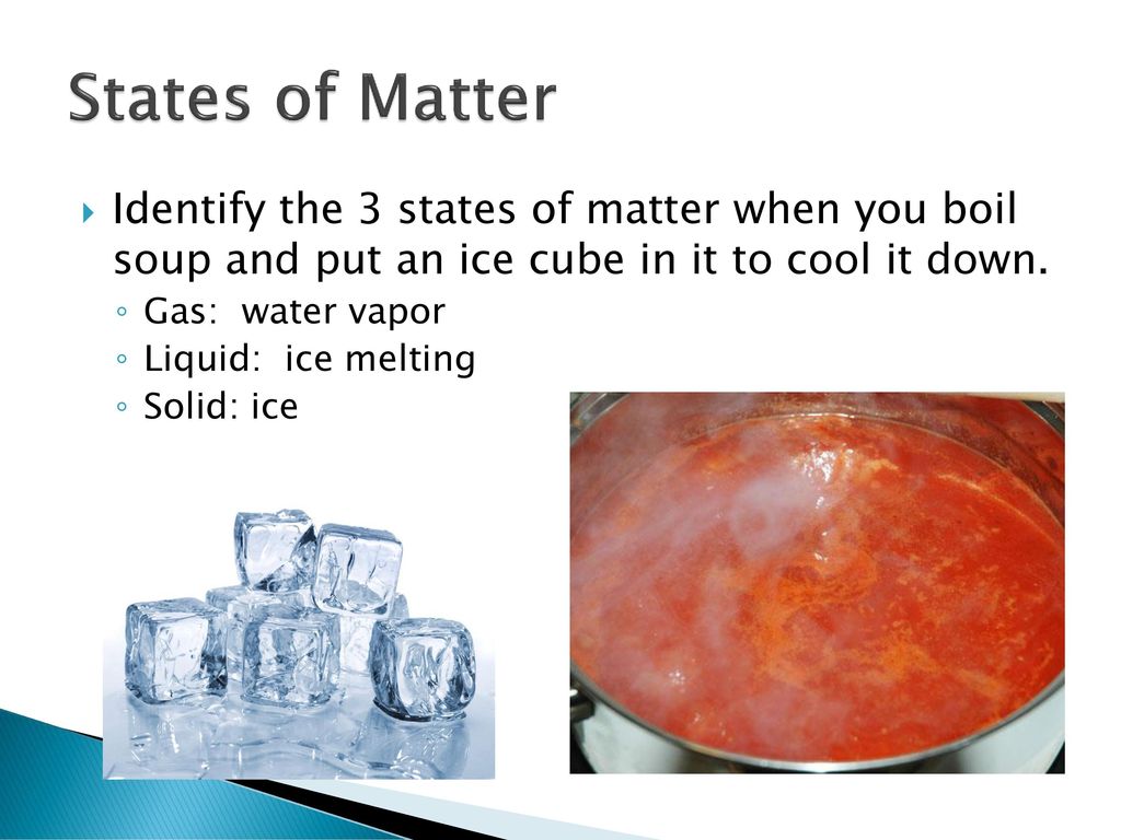 What is soup solid liquid and gas?