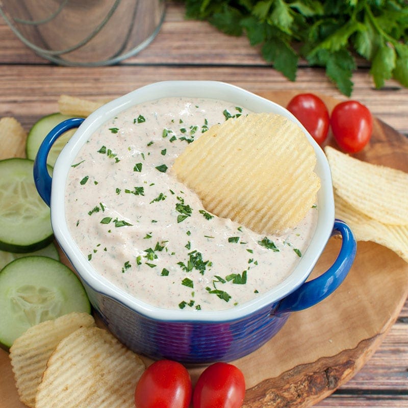 What is sour cream dip used for?