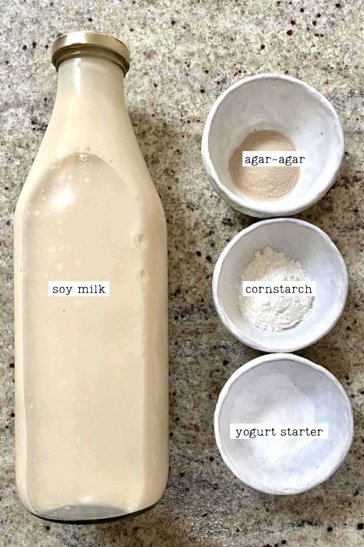 What is soy yogurt made of?