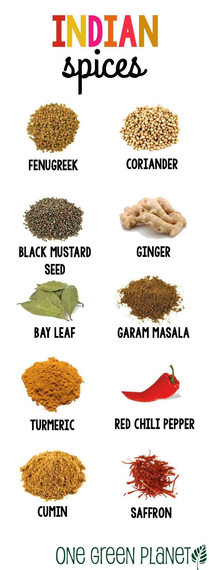 What is spice and 10 names of spices?