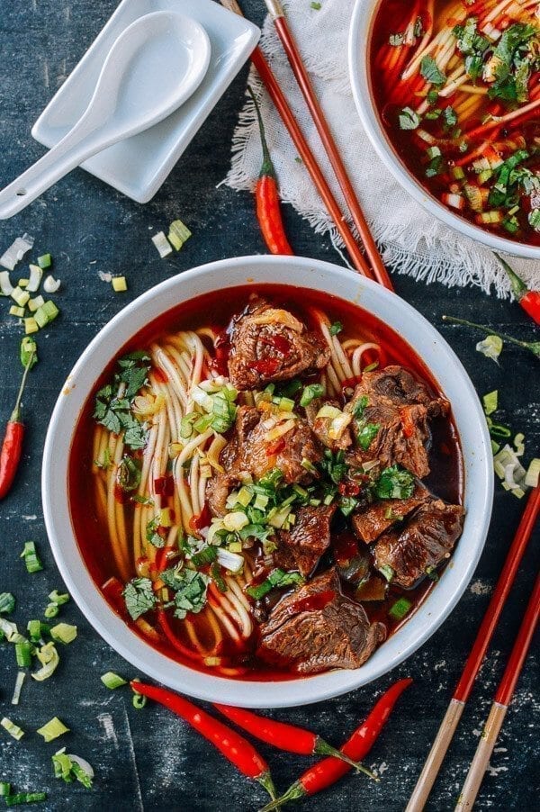 What is spicy beef soup made of?