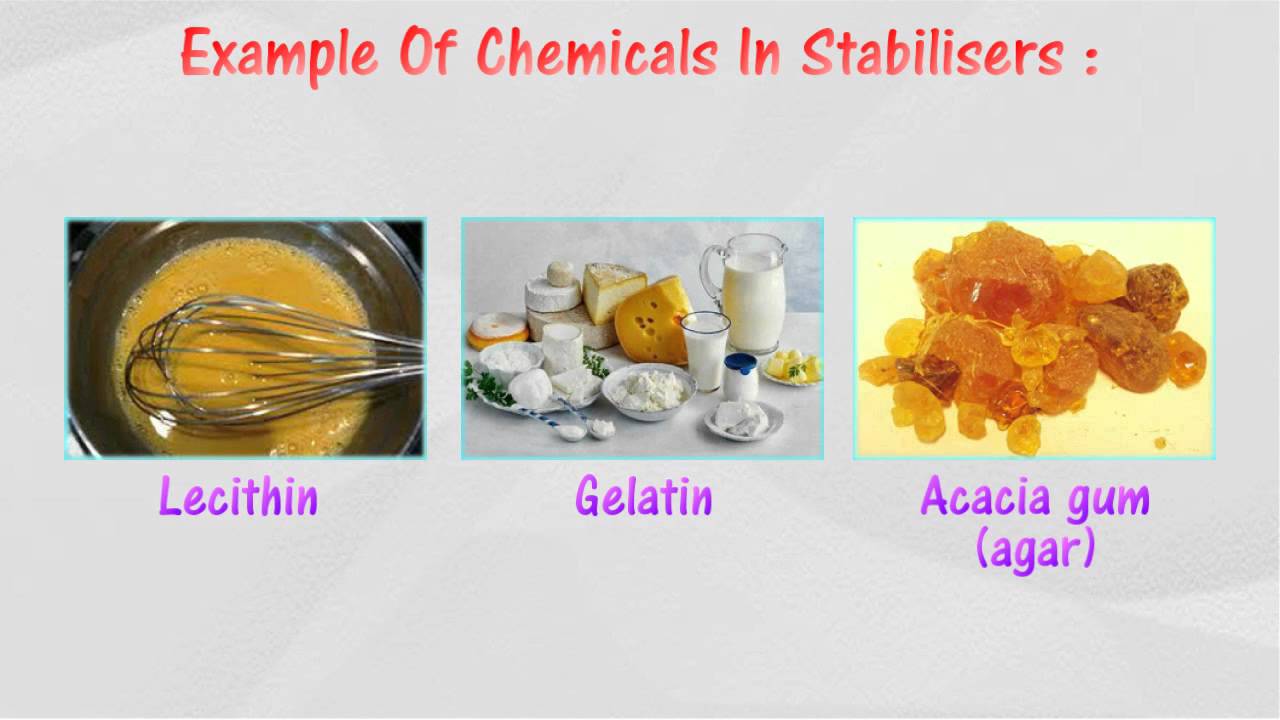 What is stabilizer in food with examples?