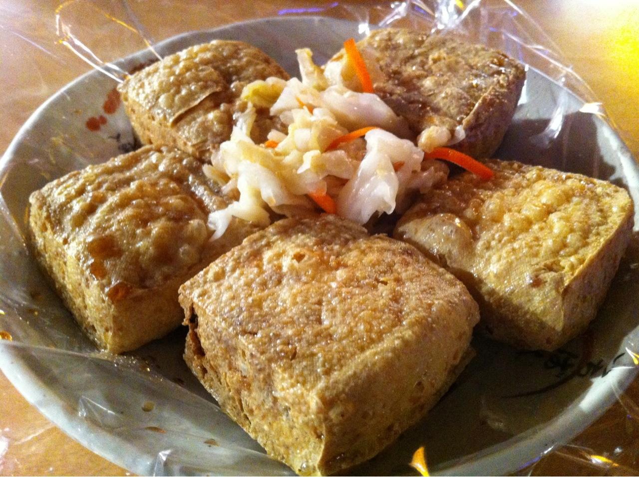 What is stinky tofu fermented in?