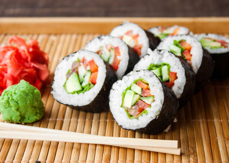 What is sushi called with just vegetables?