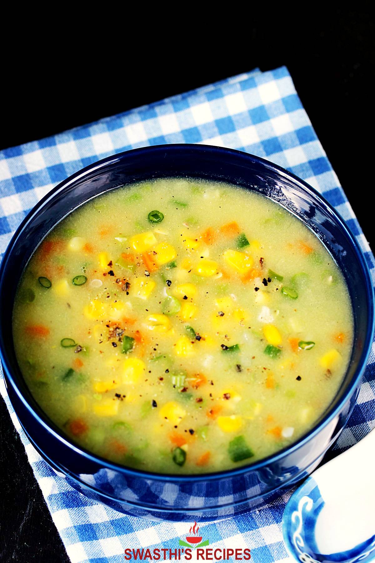 What is sweet corn soup made of?