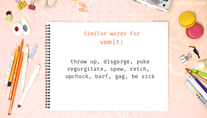 What is the adjective of vomit?