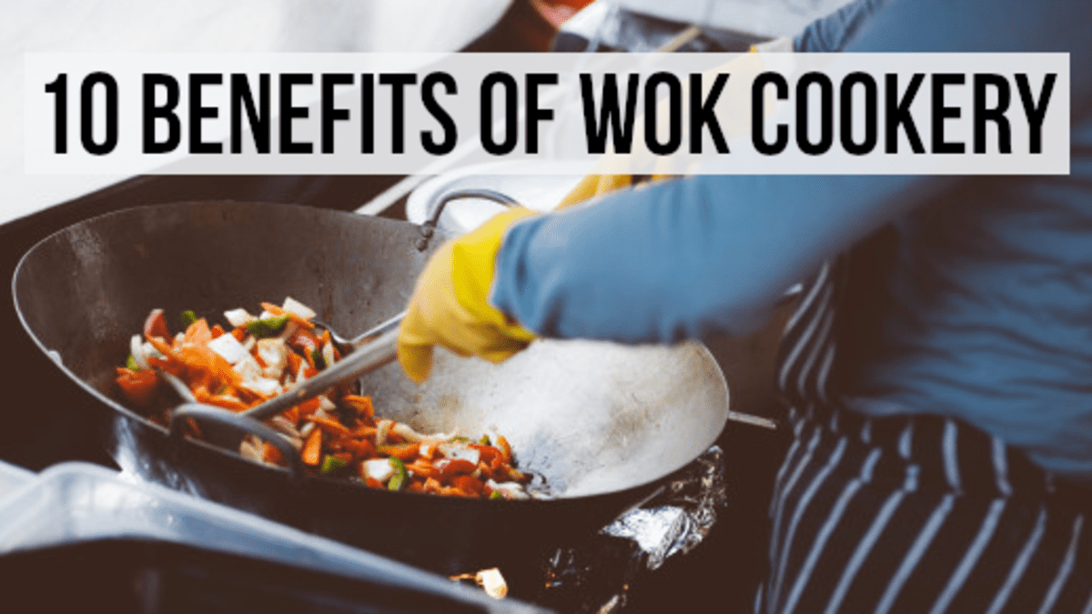 What is the advantage of cooking with a wok?