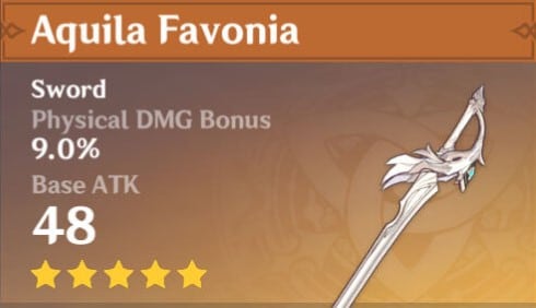 What is the best 5 star sword in Genshin Impact?