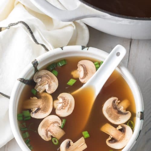 What is the best broth to use for clear soup?