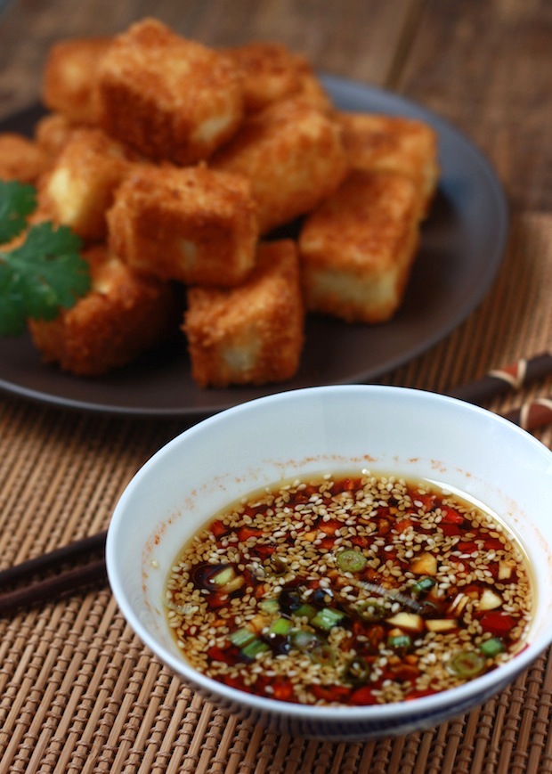 What is the best dipping sauce for fried tofu?