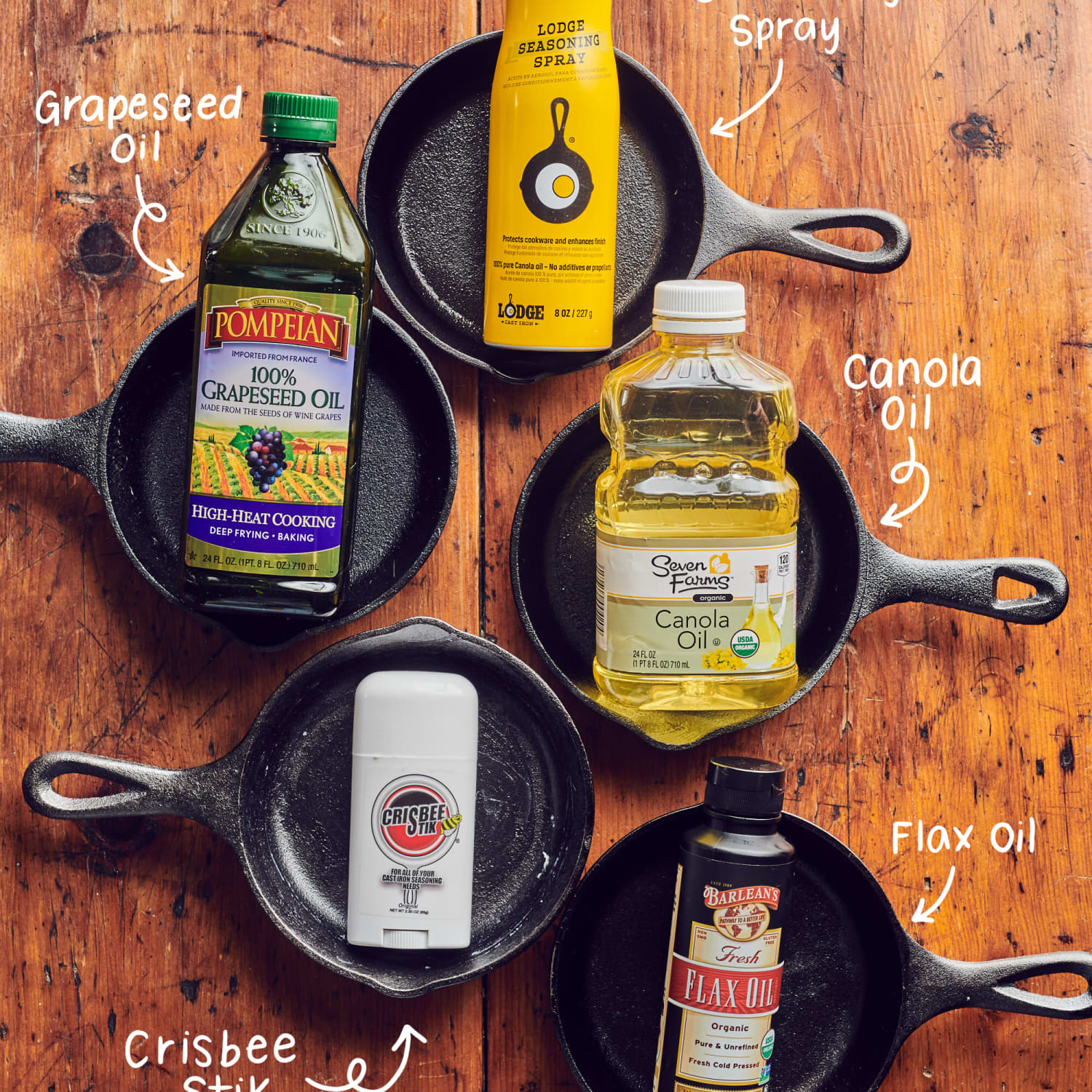 What is the best oil to season cast iron grates?