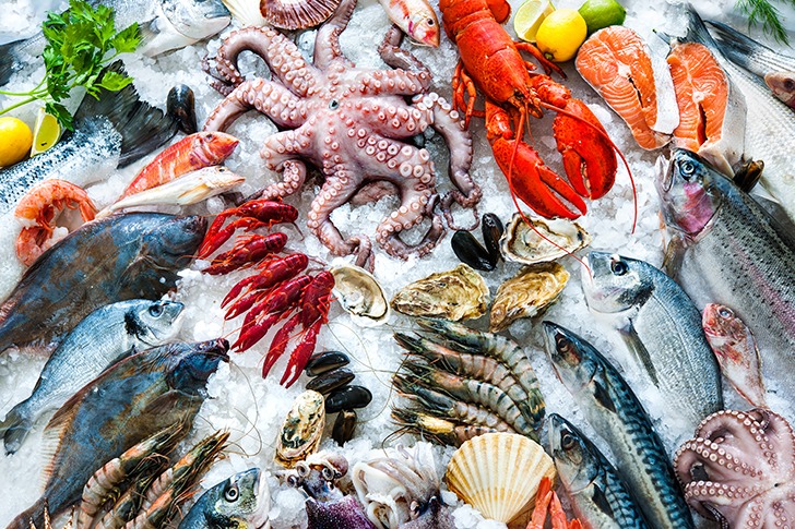 What is the best temperature to cook seafood the next day?