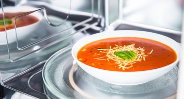 What is the best temperature to microwave soup?