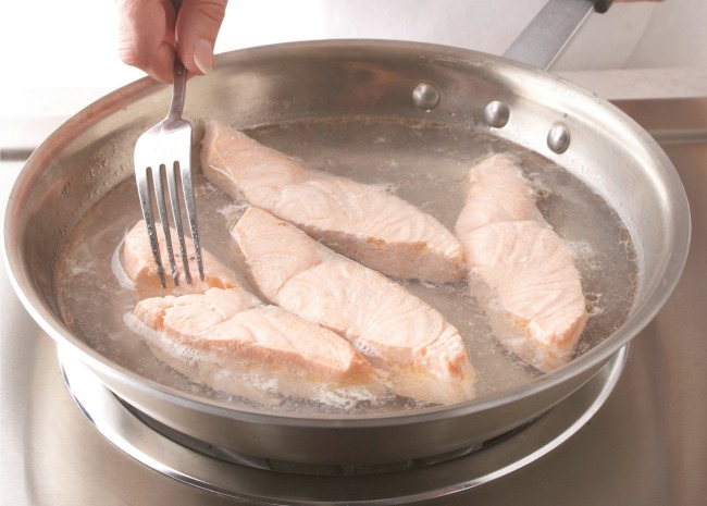 What is the best way to cook fish without adding fat?