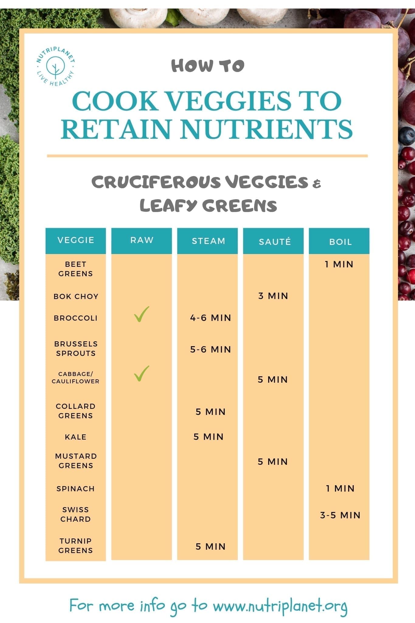 What is the best way to cook vegetables to retain nutrients?