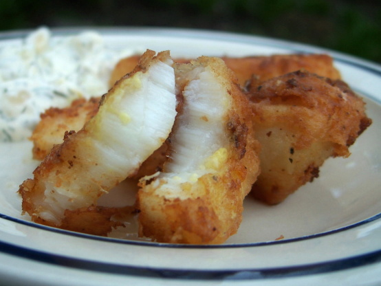 What is the best way to deep fry halibut?