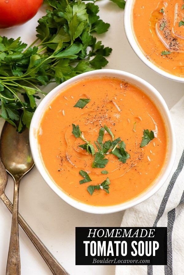 What is the best way to make homemade tomato soup?