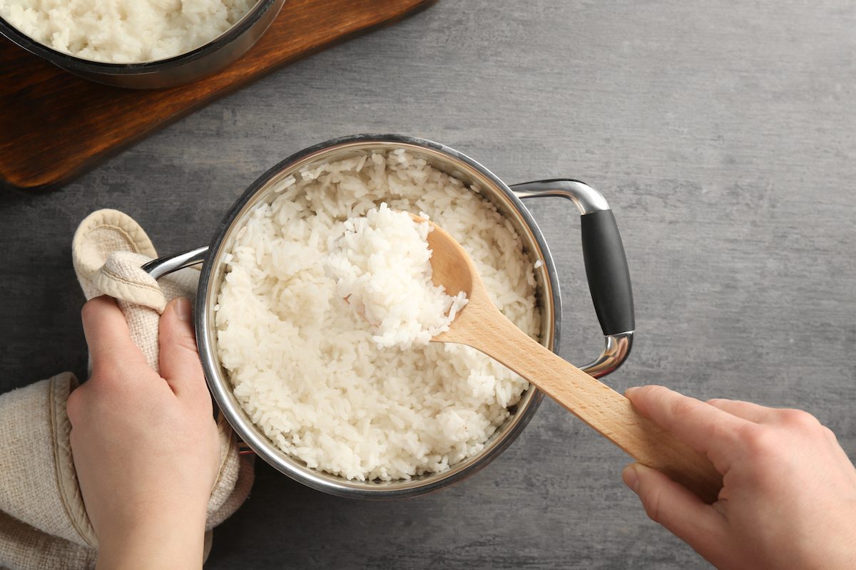 What is the best way to reheat rice?