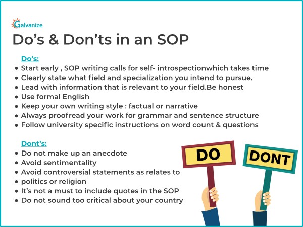 What is the best way to start a SOP?