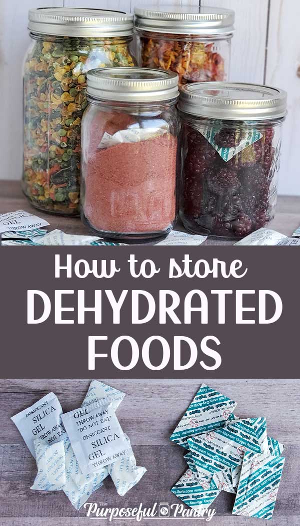 What is the best way to store dehydrated food?