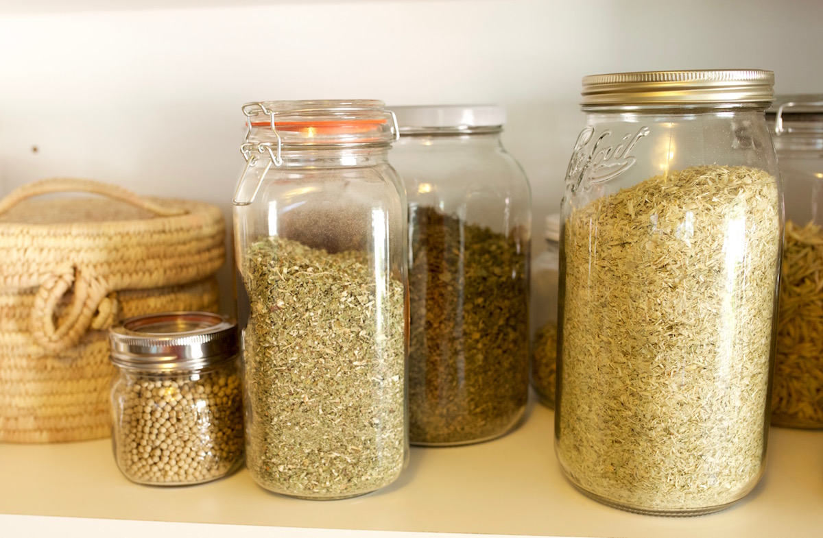 What is the best way to store dried spices?
