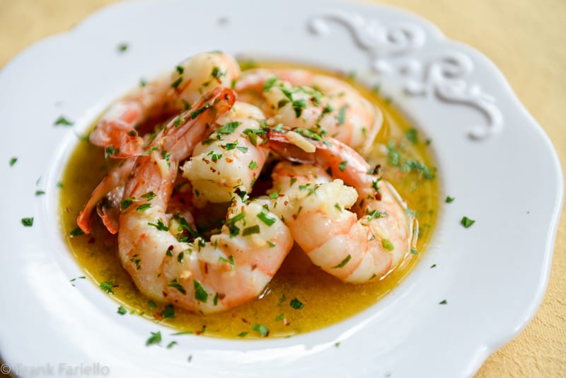 What is the chief ingredient of scampi?