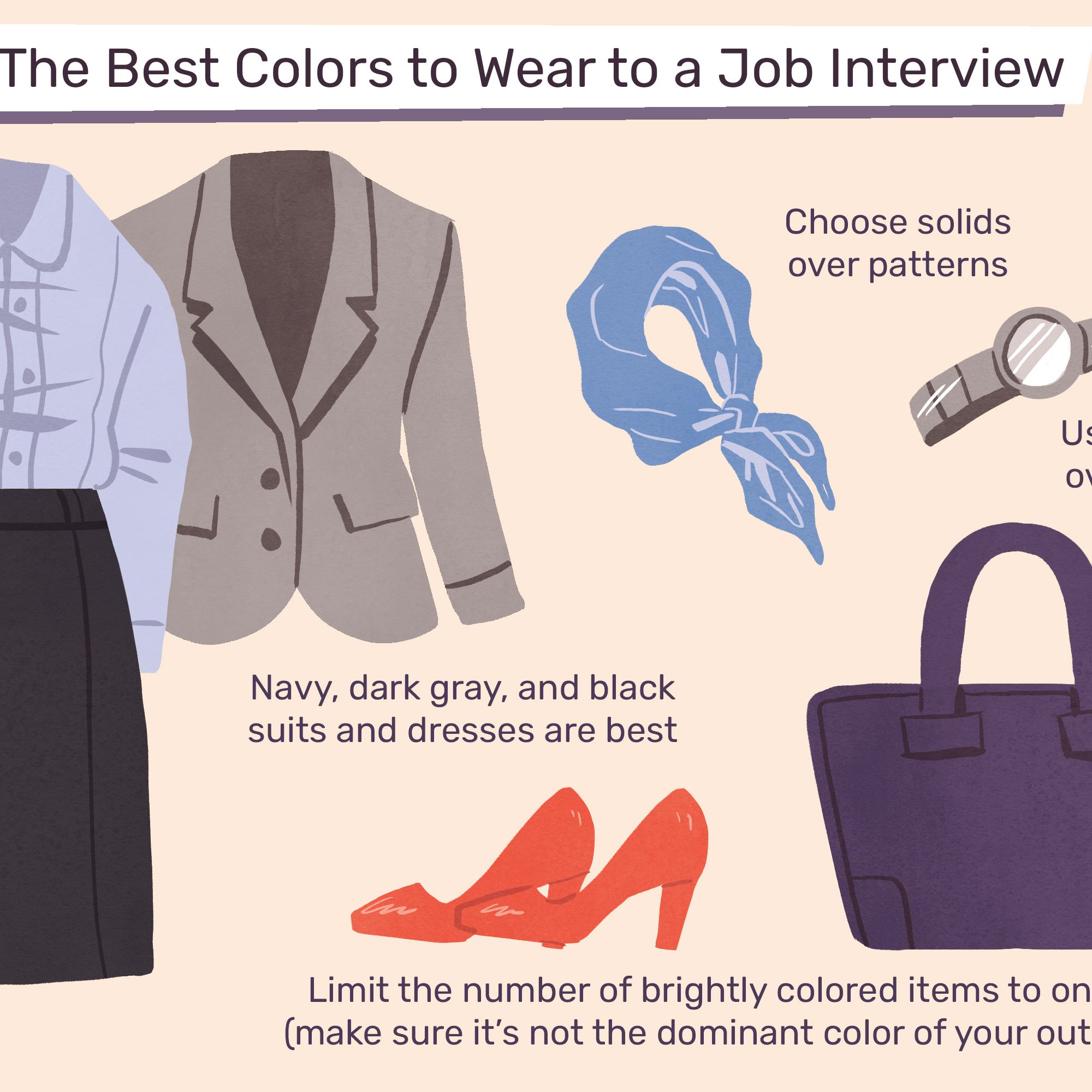 What is the color to wear to an interview in 2021?