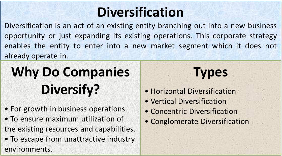 What is the concept of diversification?