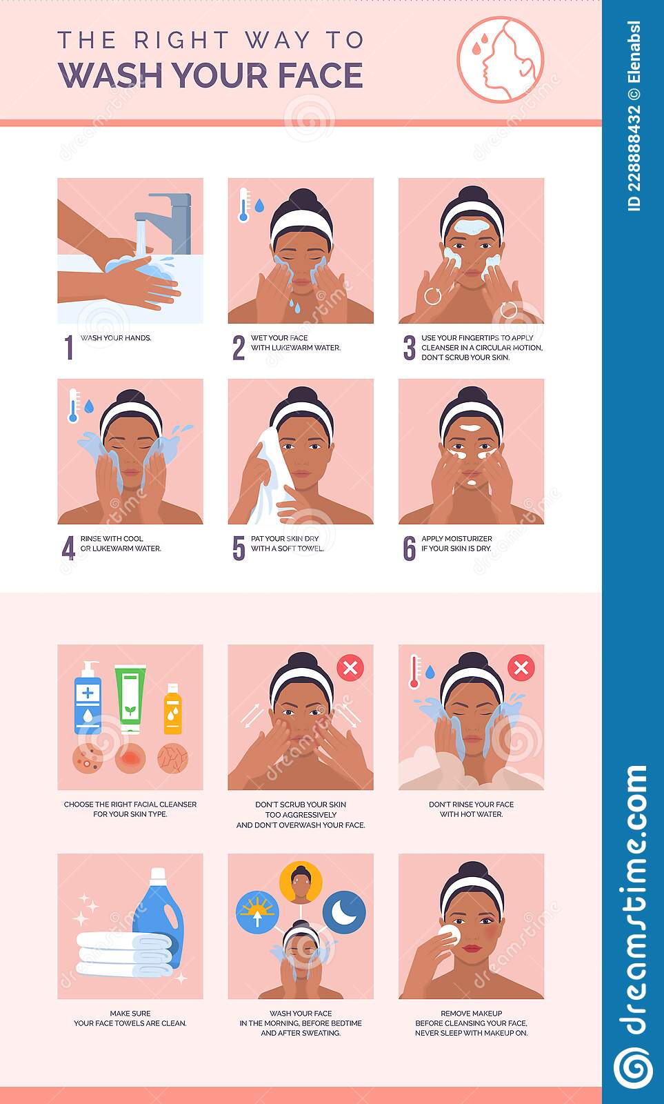 What is the correct way to clean your face?