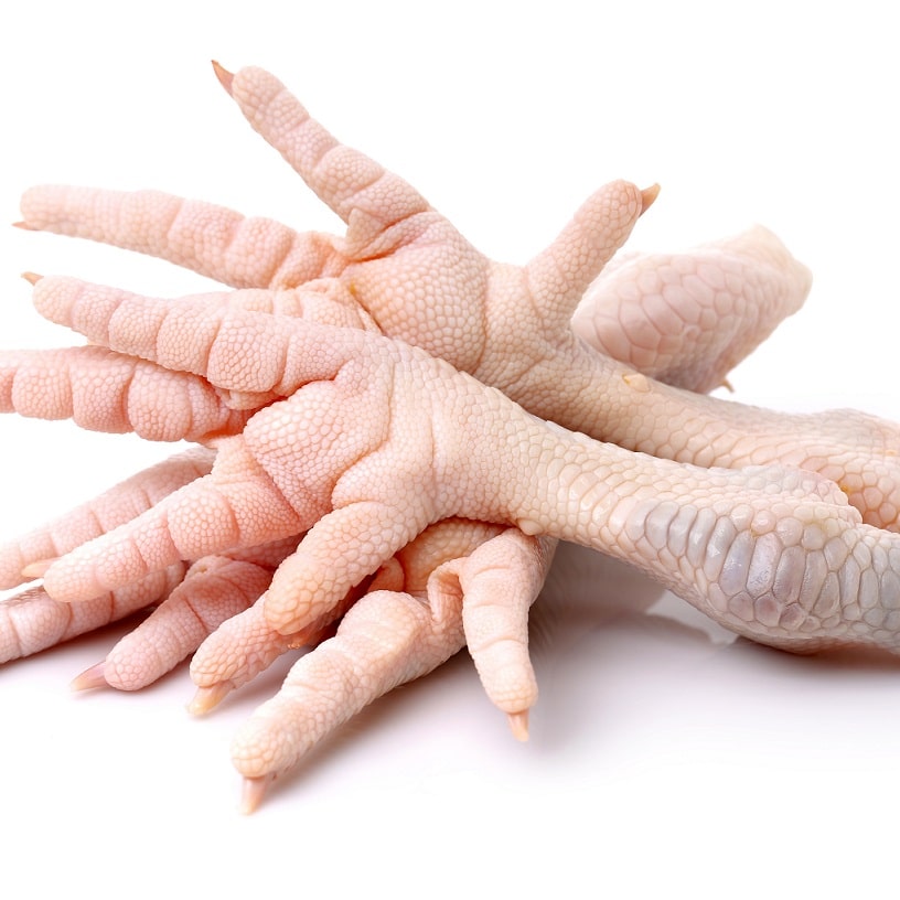 What is the cost of chicken feet?