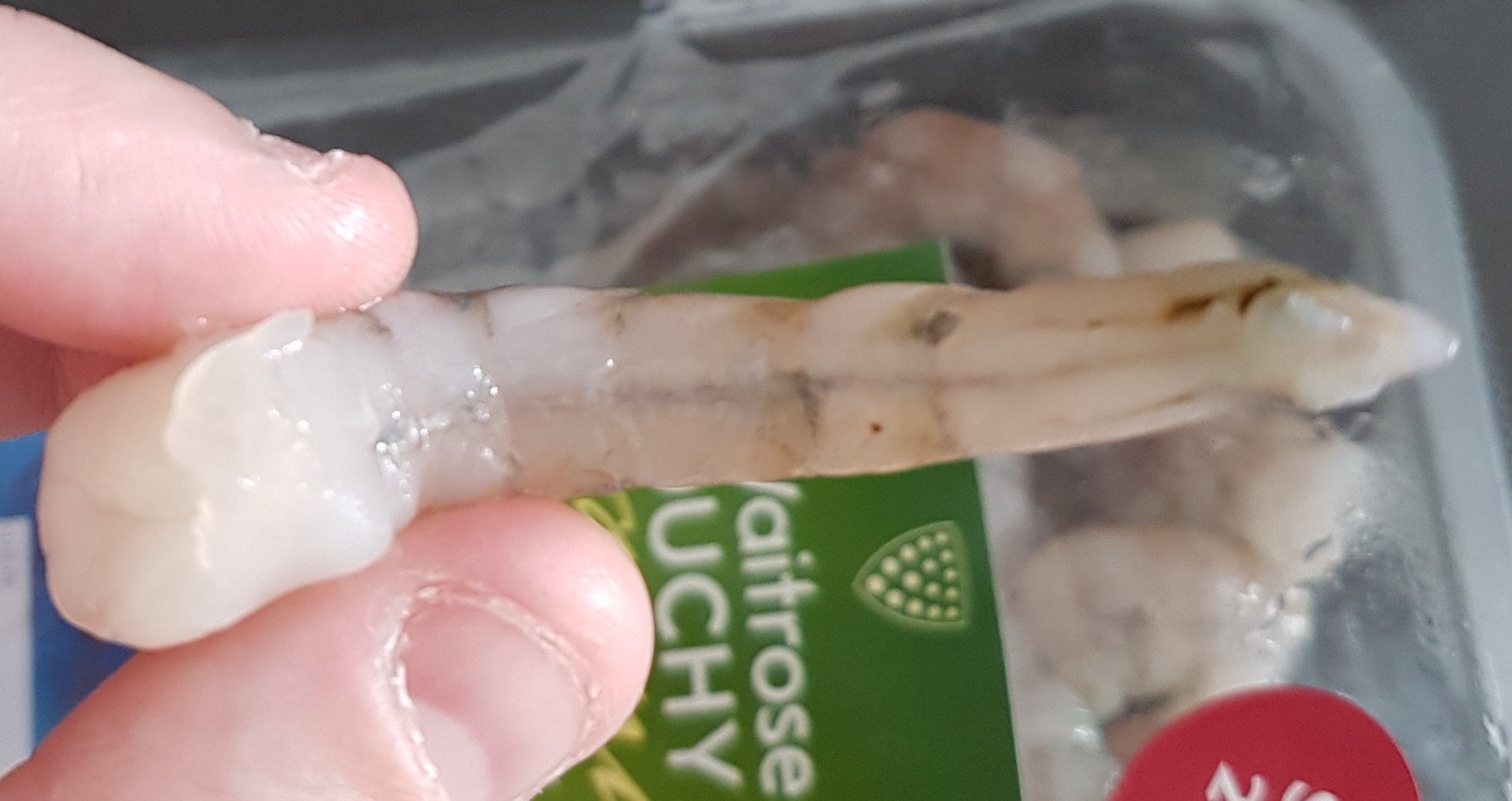 What is the dark line on the underside of shrimp?