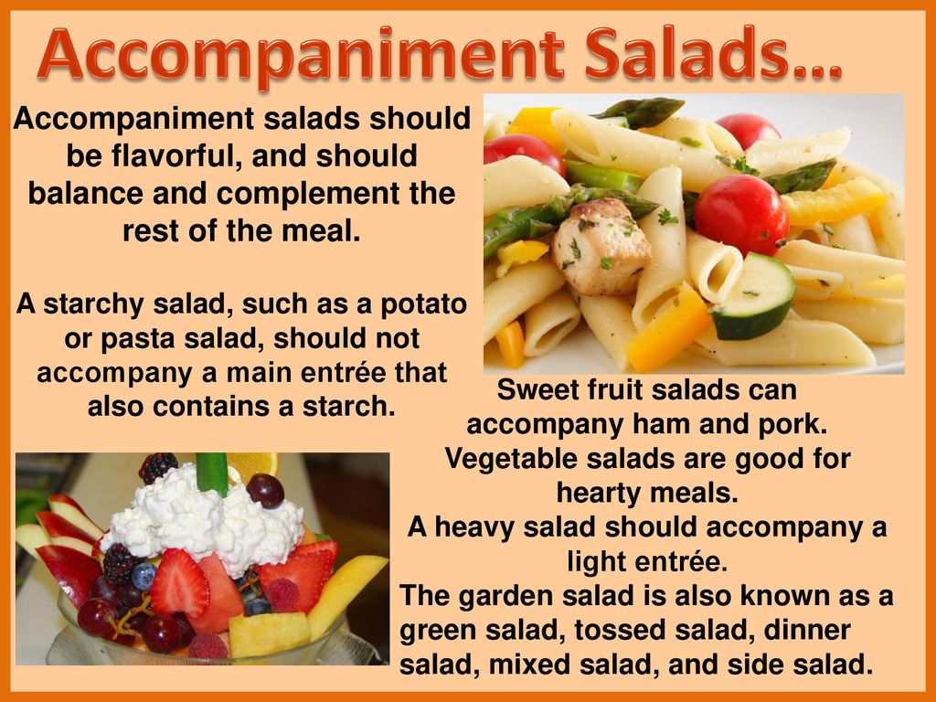 What is the difference between accompaniment salad and side dish salad?