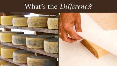 What is the difference between aged cheese?