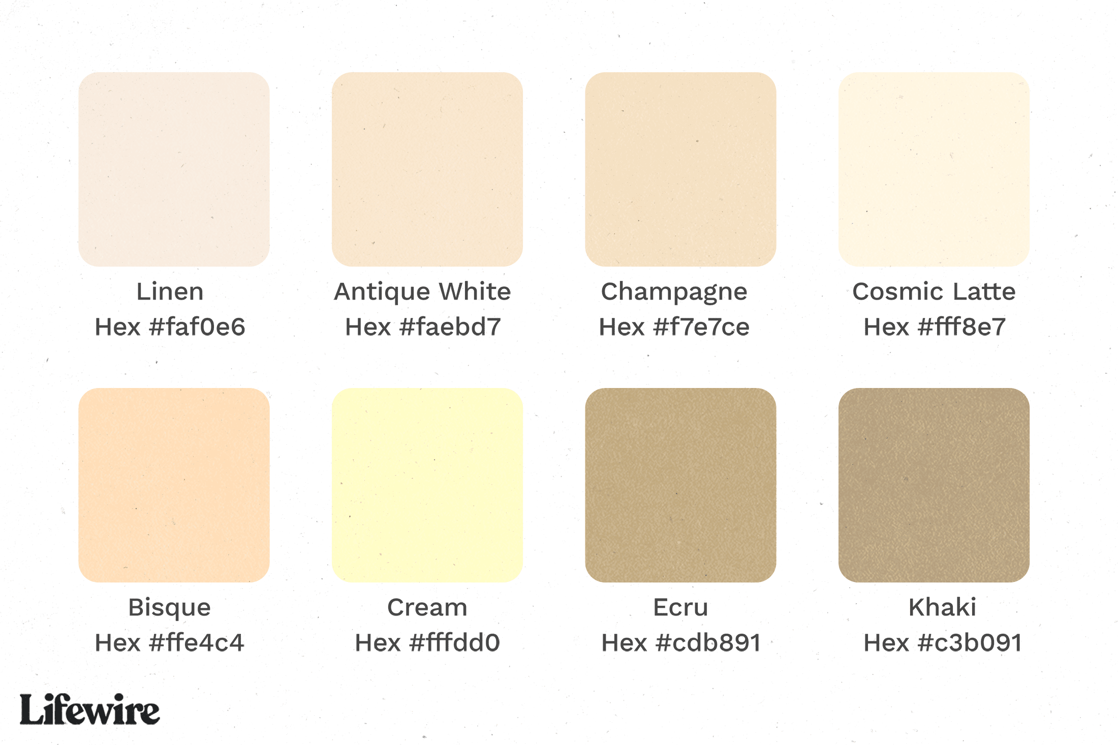 What is the difference between bisque and beige?