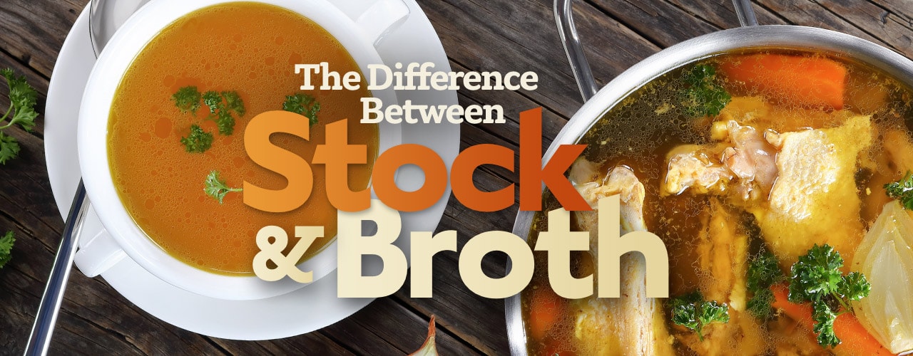 What is the difference between broth and stock in restaurants?