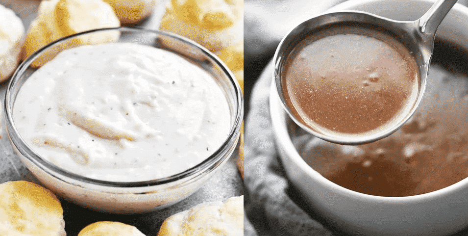 What is the difference between brown gravy and country gravy?