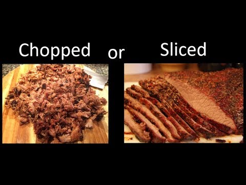 What is the difference between chopped and sliced brisket?
