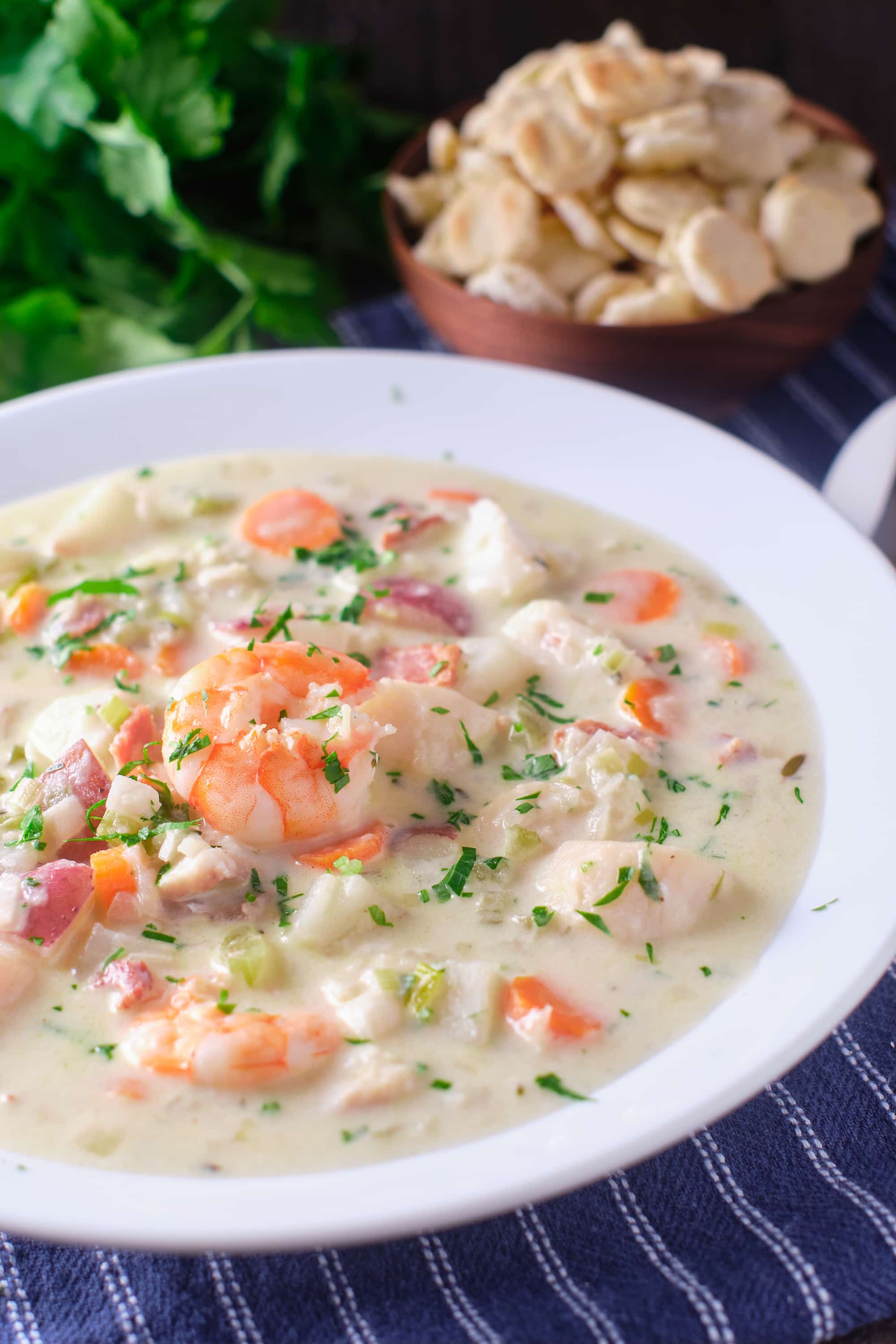 What is the difference between clam chowder and seafood chowder?
