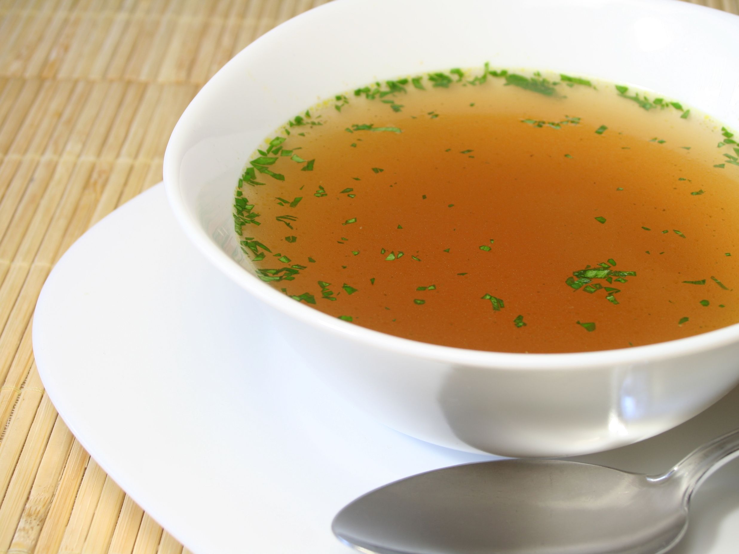 What is the difference between clear soup and Bouillon?