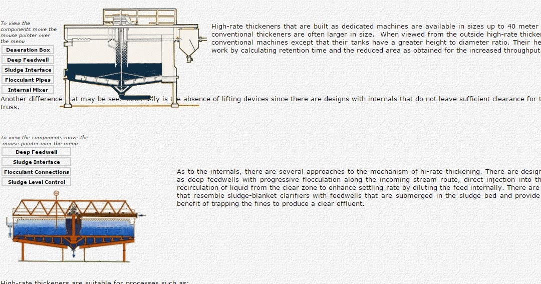 What is the difference between conventional and high rate thickeners?