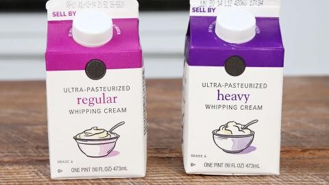 What is the difference between cream and heavy cream?