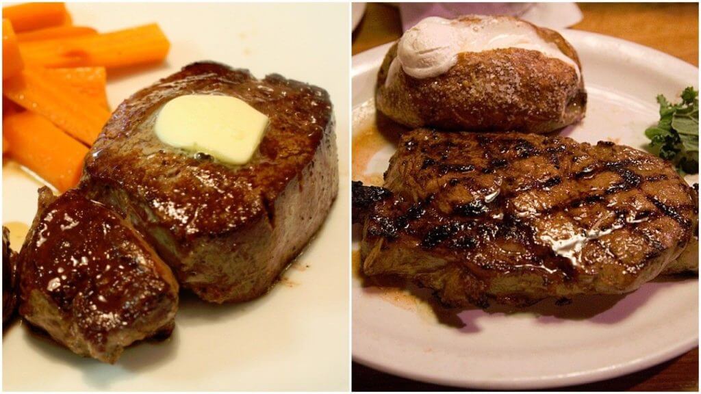What is the difference between filet mignon and ribeye?