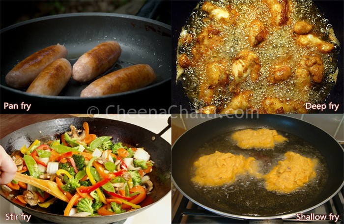 What is the difference between pan-frying and shallow frying?